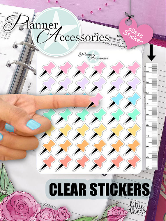 Where can I buy push pins or stickers for my map?